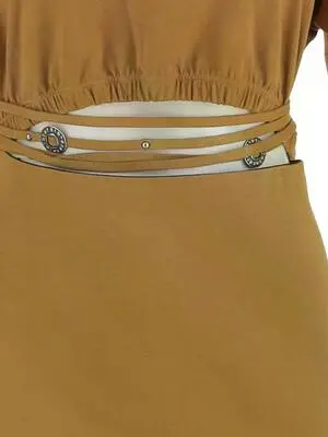 Pinko Cut-out Strap Detail Midi Dress
