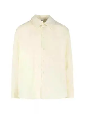 Séfr Wes Wide-collar Shirt - Yellow
