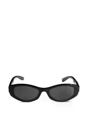 Balenciaga Nova Oval Sunglasses - Black