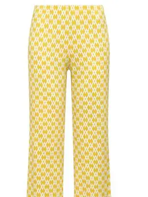 Malìparmi Geometric Print Trousers - Yellow