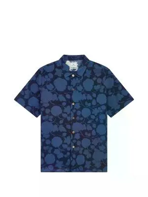 Paul Smith Floral-print Short-sleeve Shirt - Blue