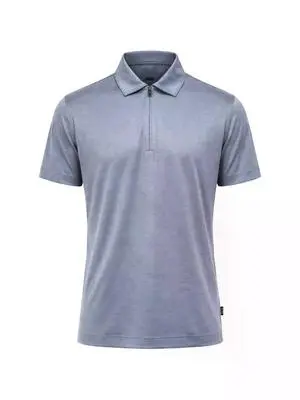 BOSS H-paras 50 Zip-fastening Polo Shirt - Blue