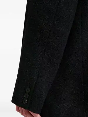 A.PRESSE Tweed Collarless Blazer