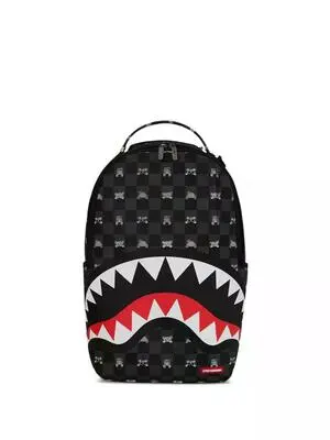 SPRAYGROUND Shark Check-pattern Backpack - Black