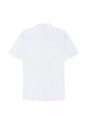 BOSS Floral-print Short-sleeve Shirt - White
