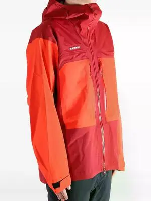 MAMMUT Colour-block Hooded Jacket - Red