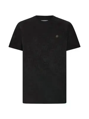 Philipp Plein Monogram-patterned T-shirt - Black