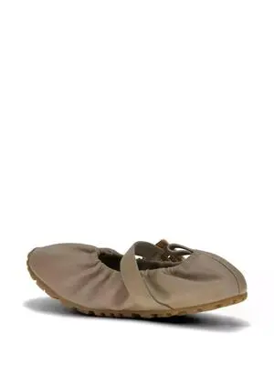 Balmain Buckle-strap Ballet Flats - Neutrals