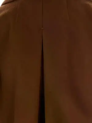 Max Mara Single-breasted Jacket With Peter Pan Collar - Brown
