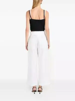 Proenza Schouler White Label Belted Poplin Trousers - White