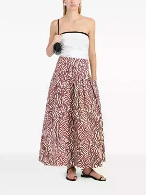 Proenza Schouler White Label Zebra-print Maxi Skirt