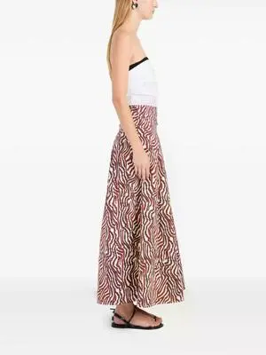 Proenza Schouler White Label Zebra-print Maxi Skirt