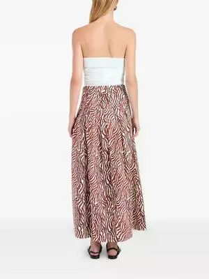 Proenza Schouler White Label Zebra-print Maxi Skirt