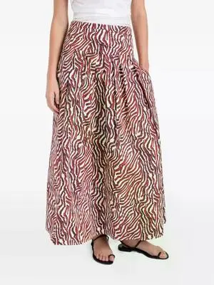 Proenza Schouler White Label Zebra-print Maxi Skirt