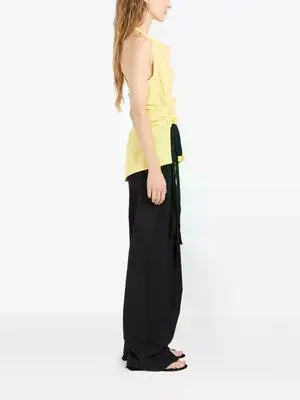 Proenza Schouler Melia Ruched Halterneck Top - Yellow