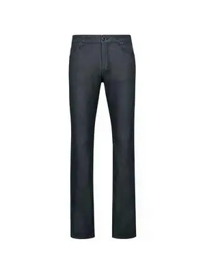BILLIONAIRE Regular Fit Jeans With Alligator-skin Trim - Blue