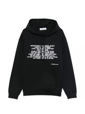 PEACEMAKER OAMC Slogan-print Hoodie - Black