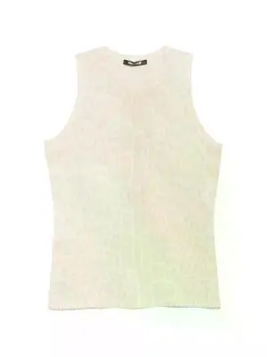 Roberto Cavalli 2000s Leopard Print Sleeveless Tank Top - Neutrals