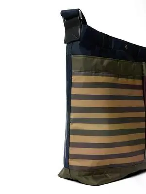 Paul Smith Striped Panel Messenger Bag - Blue