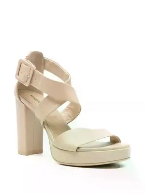 NEROGIARDINI Crossover Strap Platform Sandals
