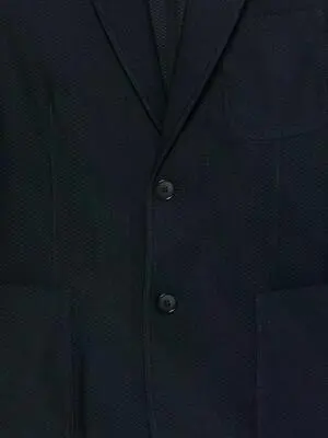 Giorgio Armani Honeycomb-knit Notch-lapel Blazer
