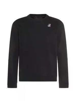 K-WAY Logo-patch Sweater - Blue