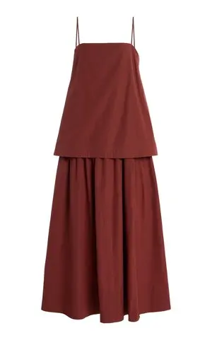 HOUSE OF DAGMAR Cotton Maxi Dress - Brown