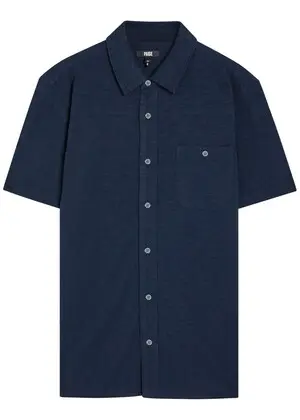 Paige Carillo Cotton Shirt - Navy