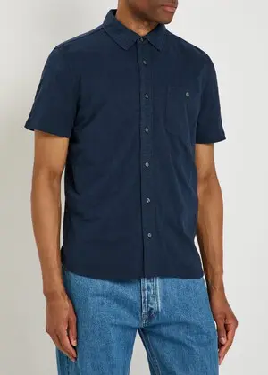 Paige Carillo Cotton Shirt - Navy