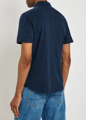 Paige Carillo Cotton Shirt - Navy
