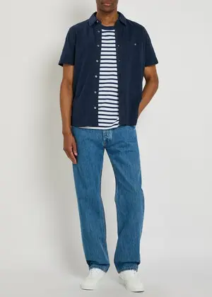 Paige Carillo Cotton Shirt - Navy