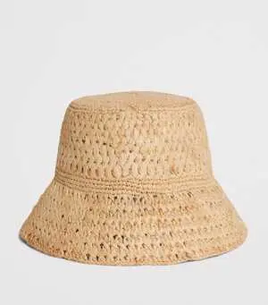 Maje Raffia Bucket Hat