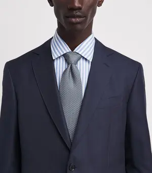 Brioni Cotton-linen Stripe Shirt