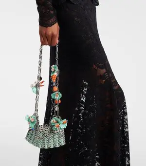 Rabanne Small Embellished Shoulder Bag