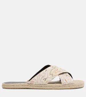 Missoni Harlow Zigzag Lame Espadrille Sandals