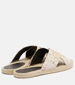 Missoni Harlow Zigzag Lame Espadrille Sandals