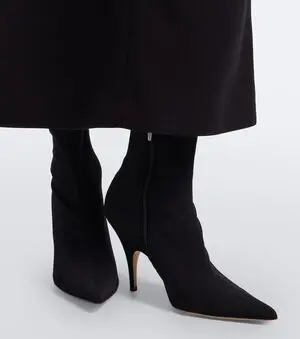 GIANVITO ROSSI Osaka Canvas Ankle Boots