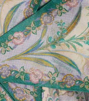 Zimmermann Floral Silk Scarf - Multicoloured