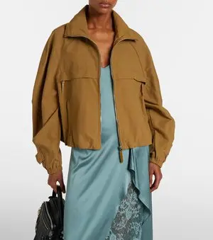 Acne Studios Zip-up Logo Jacket - Brown