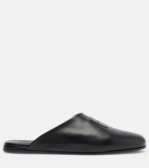 Givenchy Label Leather Mules