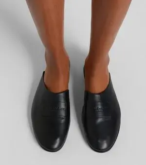 Givenchy Label Leather Mules