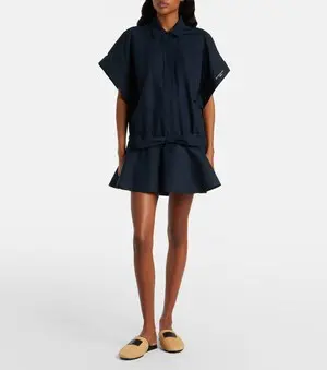 Givenchy Label Leather-trimmed Woven Mules