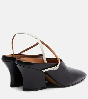JIL SANDER Leather Mules With Buckle-fastening Ankle Strap