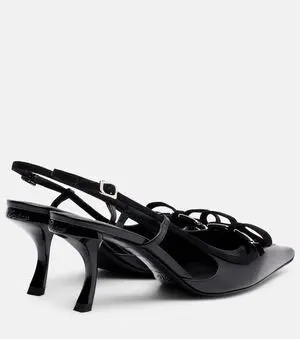 ROGER VIVIER Virgule 75 Leather Slingback Pumps