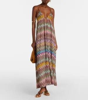 Missoni Zigzag Lame Maxi Beach Dress