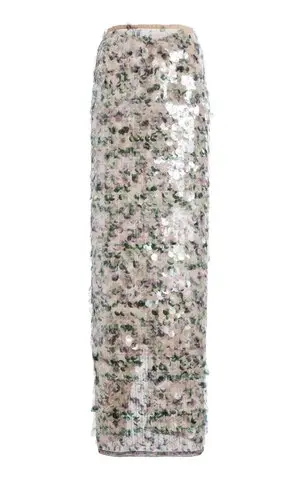 Paris Georgia Mermaid Sequined Maxi Skirt - Multi