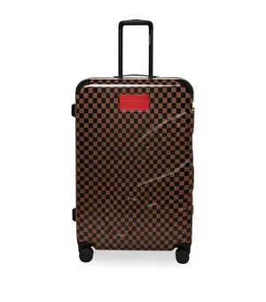 SPRAYGROUND Embossed Check Check-in Suitcase
