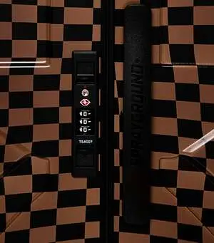 SPRAYGROUND Embossed Check Check-in Suitcase