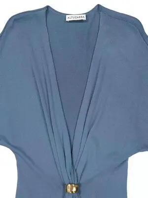Altuzarra Rene V-neck Maxi Dress With Gathered Detailing