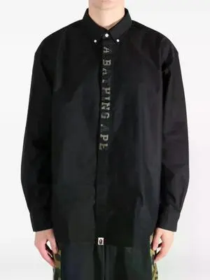 A BATHING APE 1st Logo-print Button-down Shirt